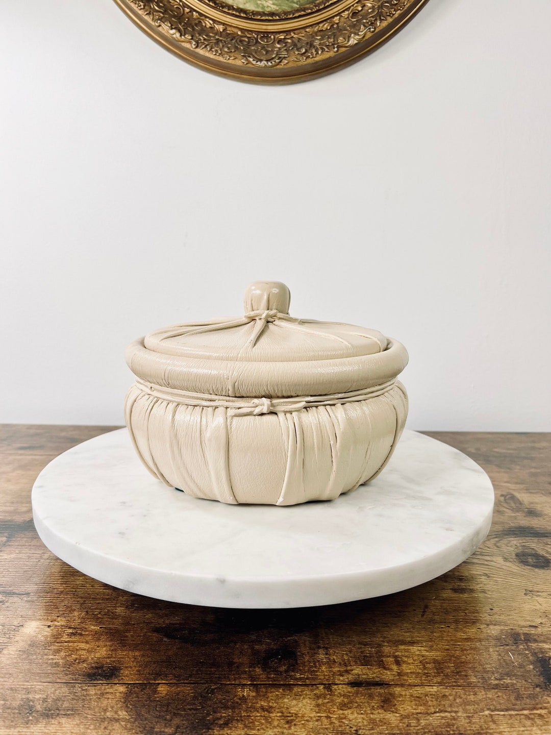 Vintage 1970's Jaru Pottery Ceramic Bowl With Lid CHIPPED Rare MCM ...