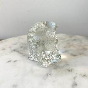 Vintage Mid Century Goebel Glass Owl Paperweight Retro Owl Figurine ...
