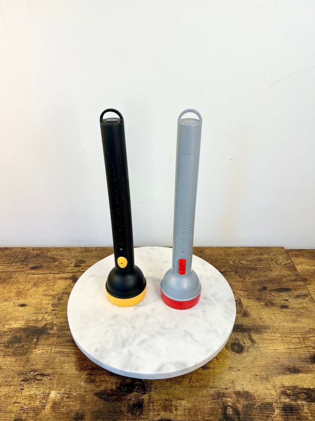 Vintage Radio Shack Extra Long Plastic Flashlights; Sold Separately ...