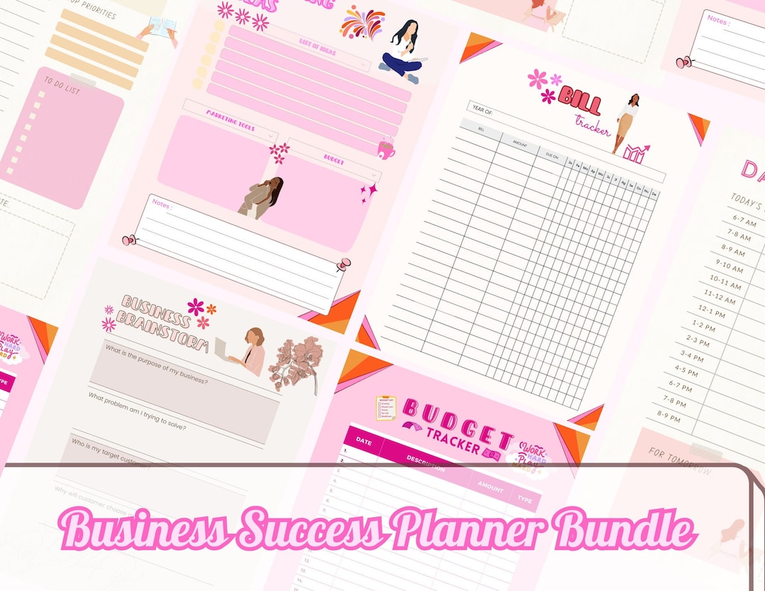 Digital Printable Business Planner Bundle - Etsy