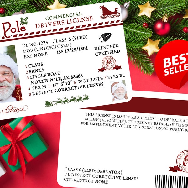 Santa Id Png - Etsy