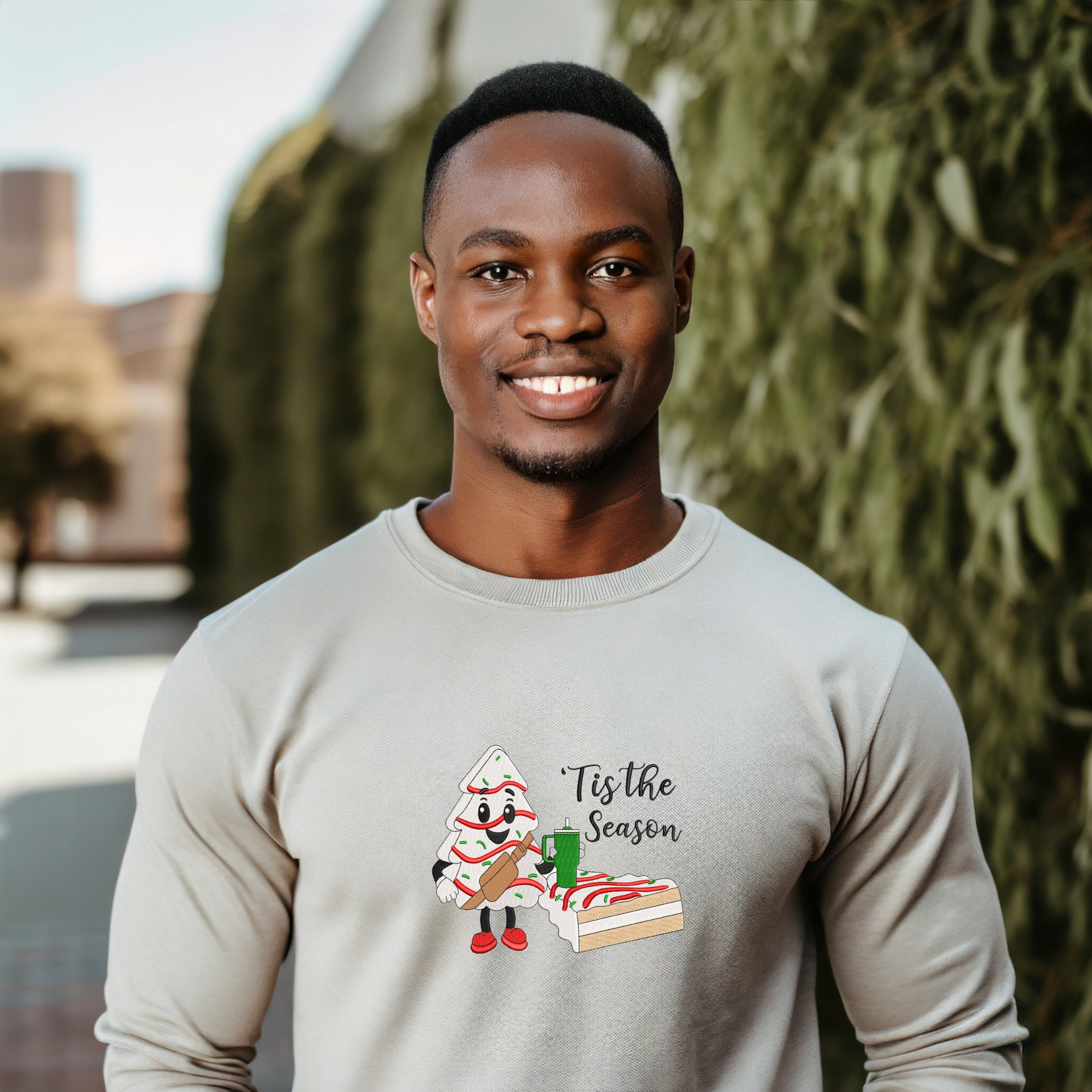 Little Debbie Christmas Tree Cake Embroidery, Boujee Design - Etsy