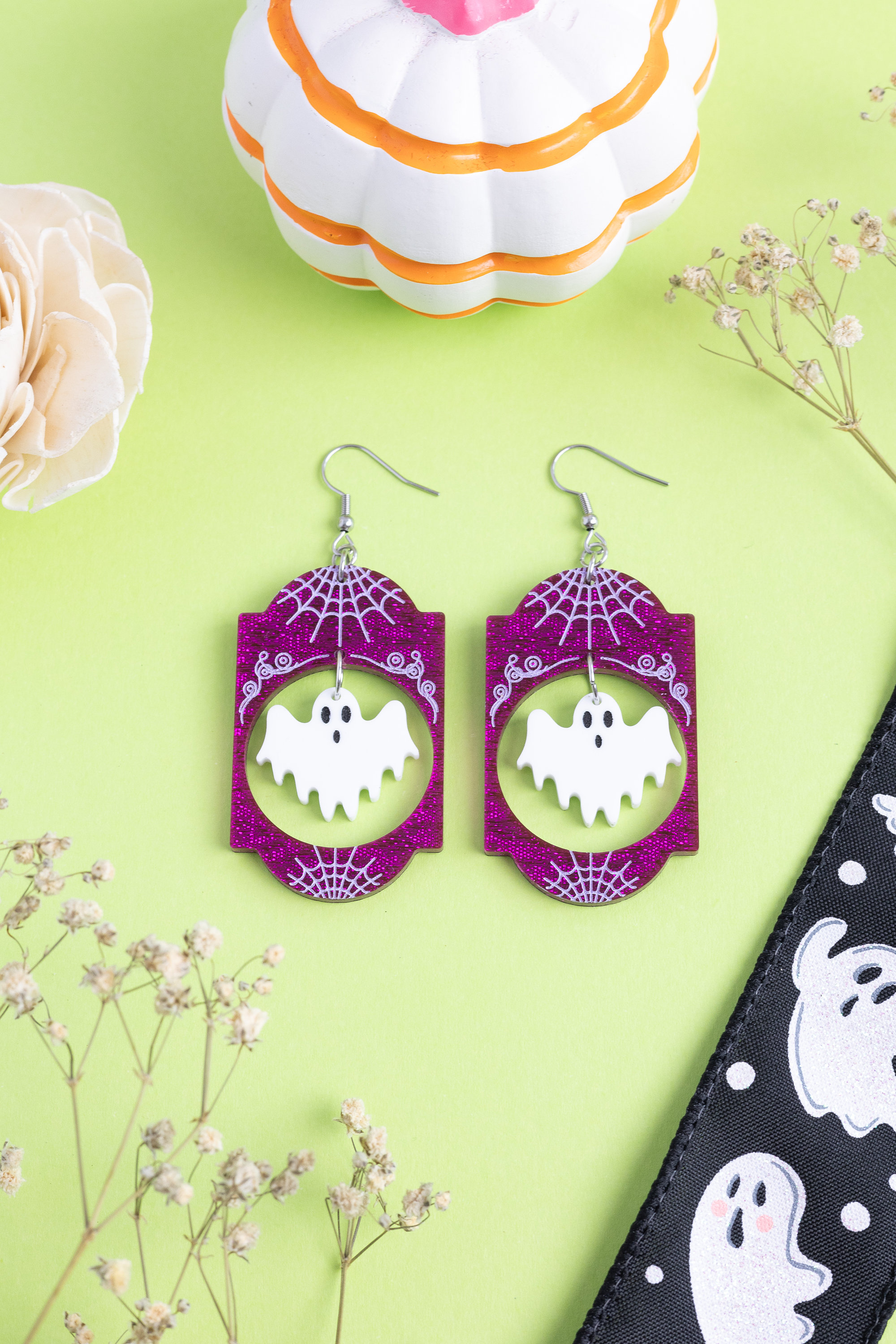 Bootiful Ghosts | Ghost Hanging in Luxe Frame - Etsy