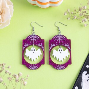 Bootiful Ghosts | Ghost Hanging in Luxe Frame - Etsy