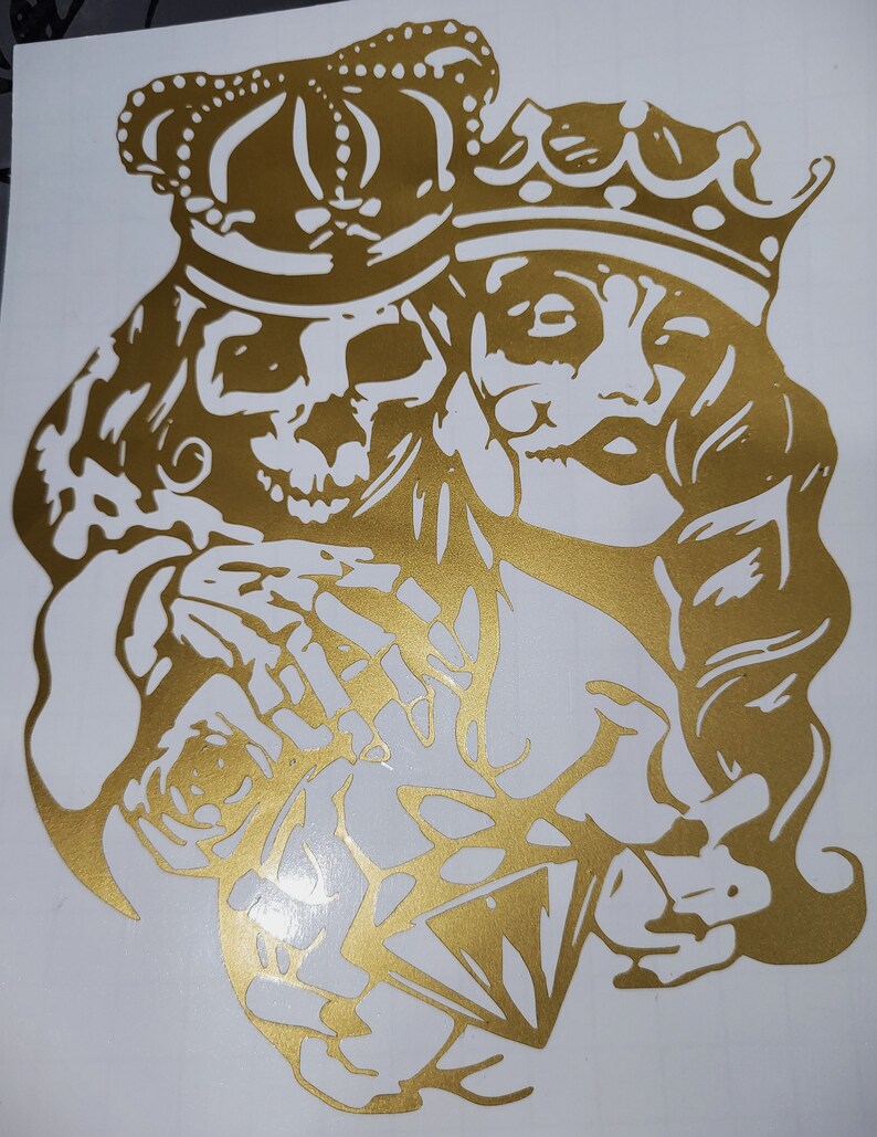 King and Queen Decal - Etsy