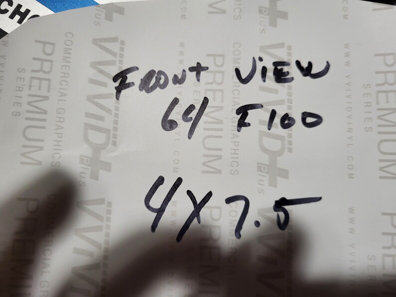 1964 Ford F100 Front View Decal - Etsy