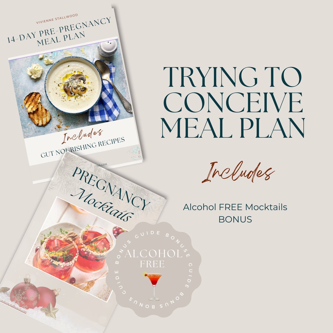 14 Day Fertility Meal Plan, Pre-pregnancy Diet Plan, Ovulation, Gut ...