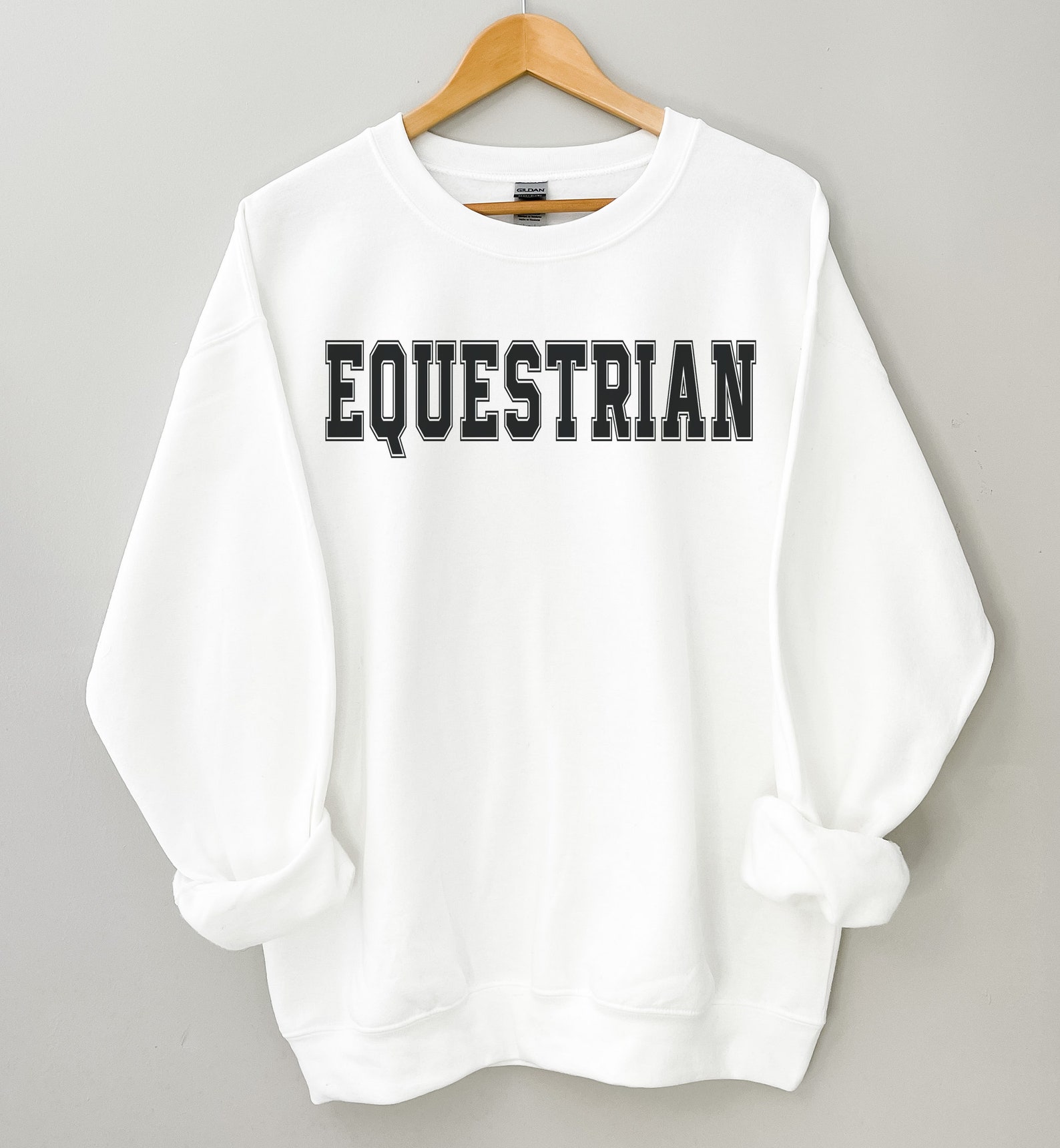 Equestrian Sweatshirt Horseback Riding Crewneck Horse Lover Gift for ...