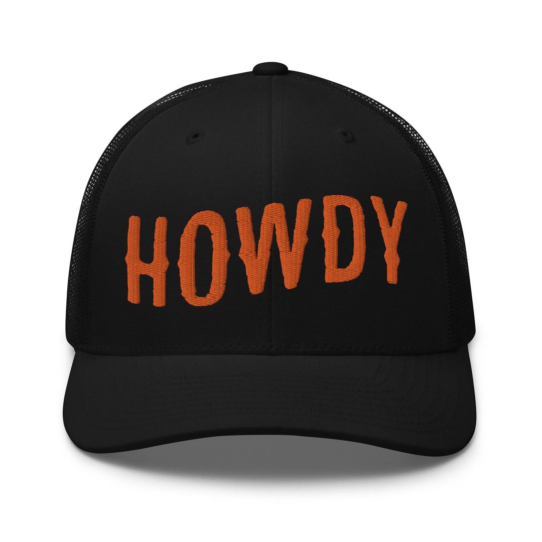 Howdy Embroidered Trucker Hat Western Cowgirl Era Country Snapback Two ...