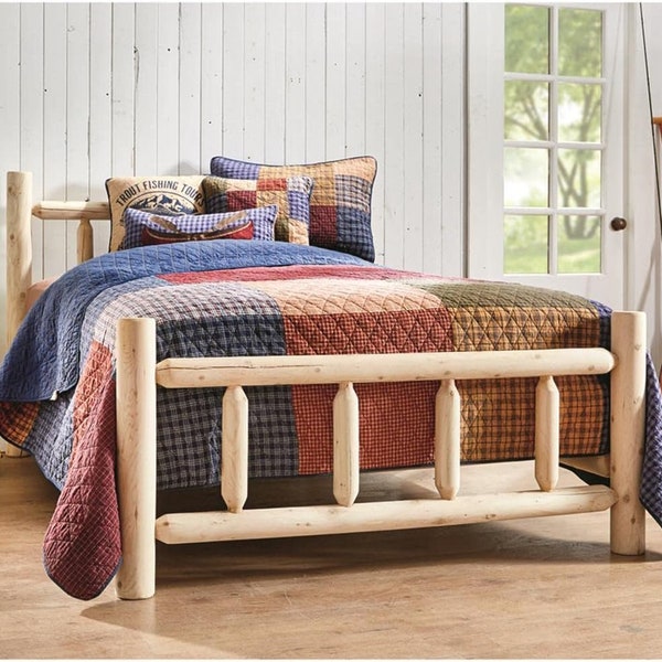 Rustic Log Bed - Etsy