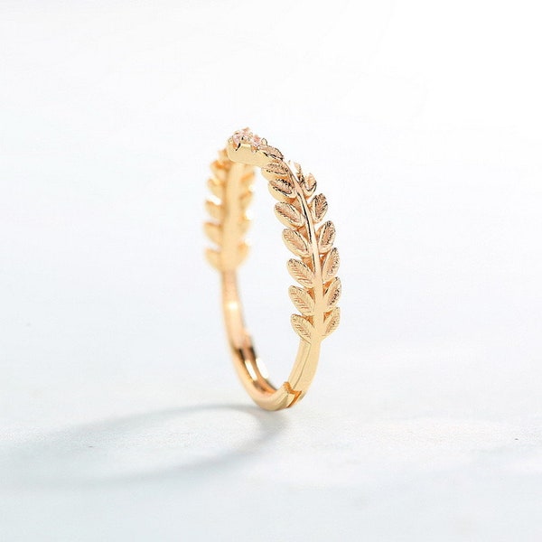 Laurel Leaf Ring - Etsy