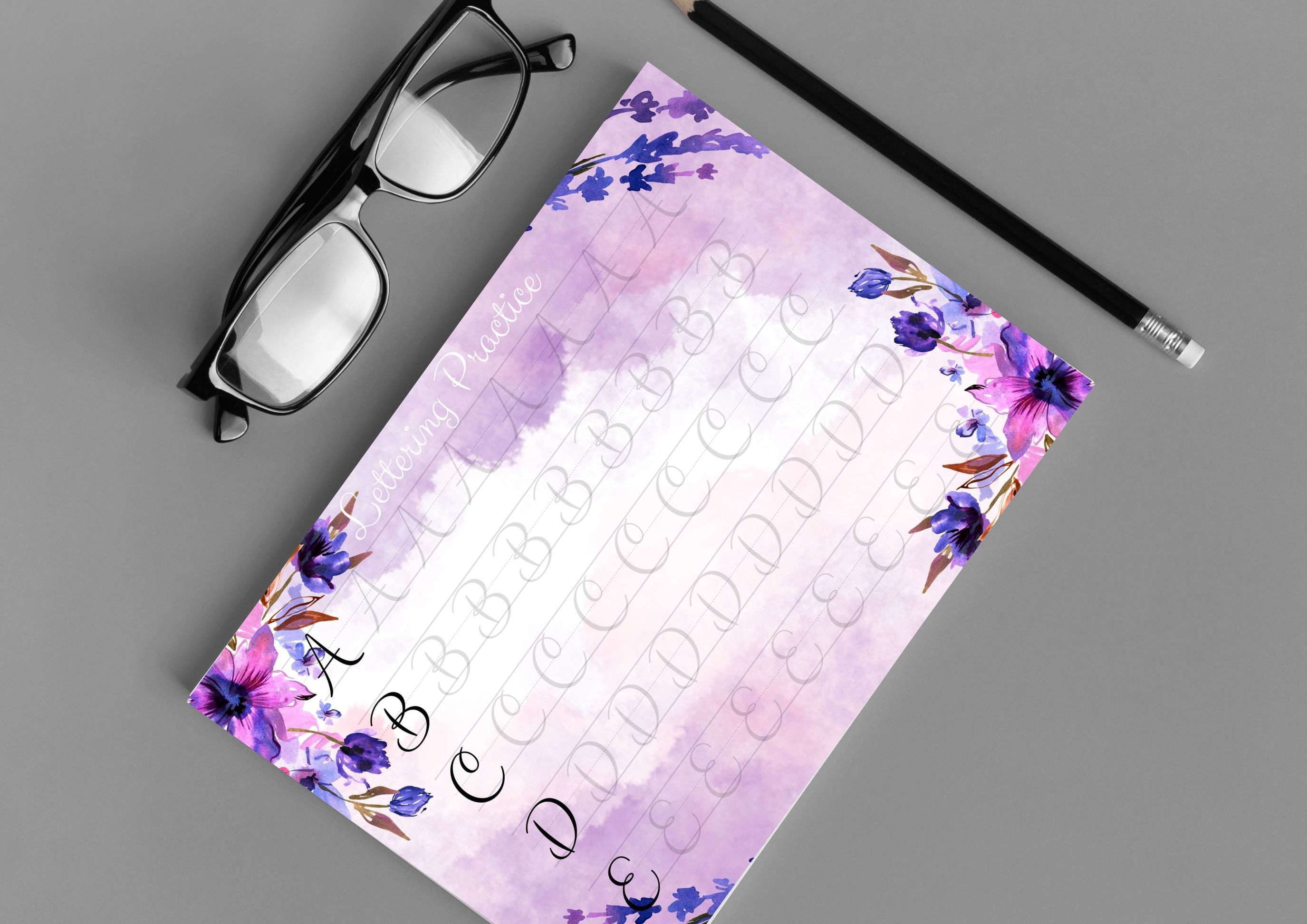 35 Hand Lettering Practice Lettering Workbook Calligraphy Practice ...