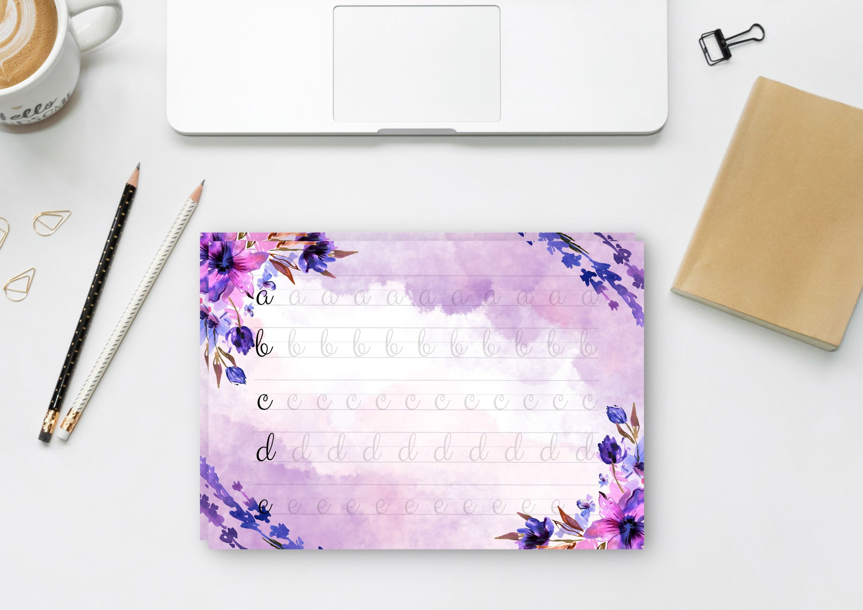 35 Hand Lettering Practice Lettering Workbook Calligraphy Practice ...