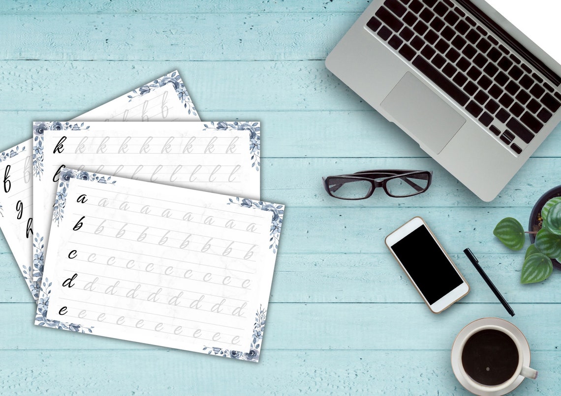 31 Pages of Hand Lettering Practice Digital Calligraphy - Etsy