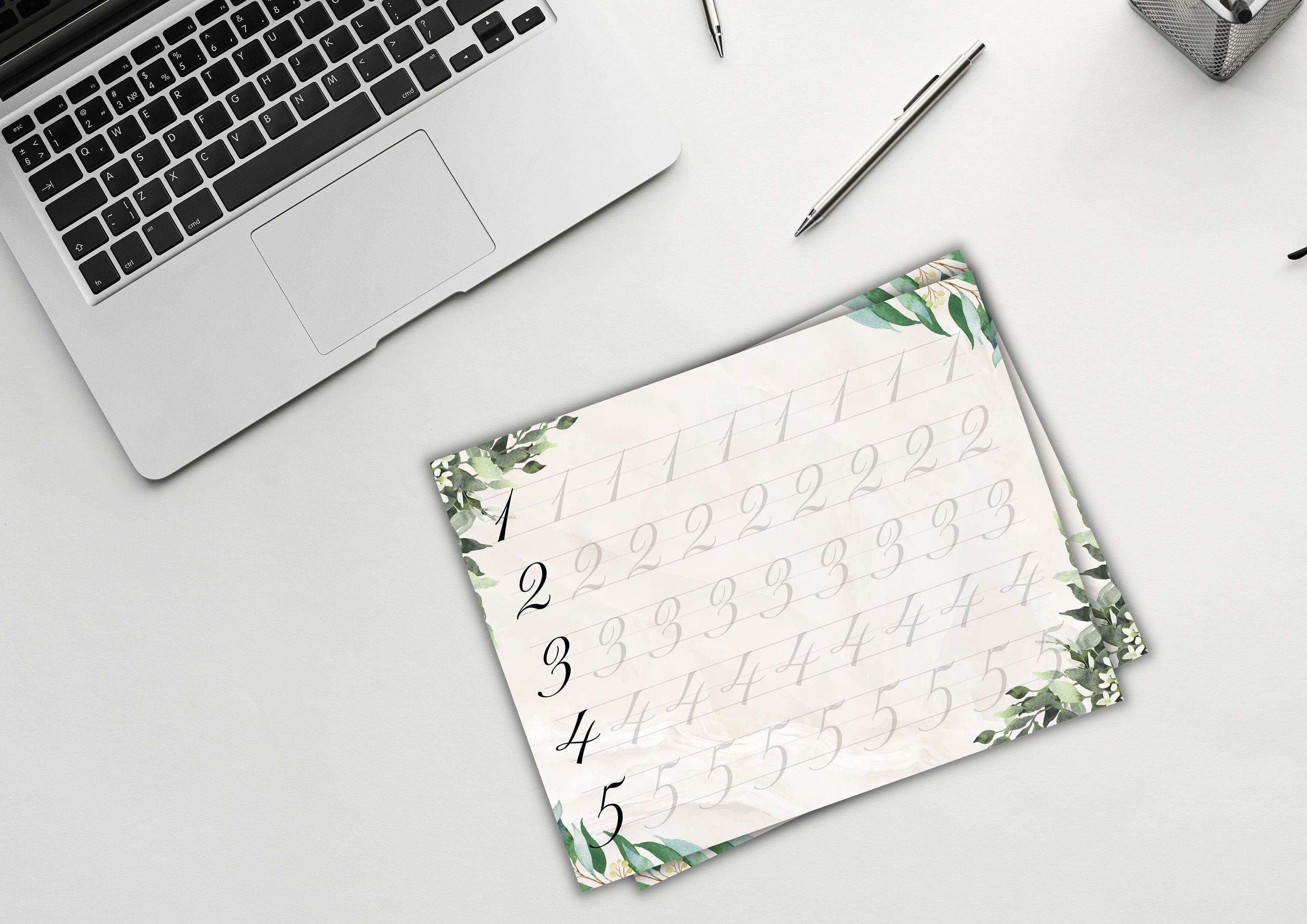 Wedding Hand Lettering Practice Sheets, Hand Writing Workbooks ...