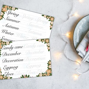 Christmas Hand Lettering Practice Set, Letter to Santa Template ...