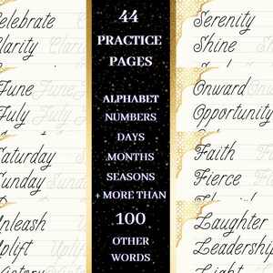 Hand Lettering Practice Set, Handwriting Improvement, Calligraphy ...