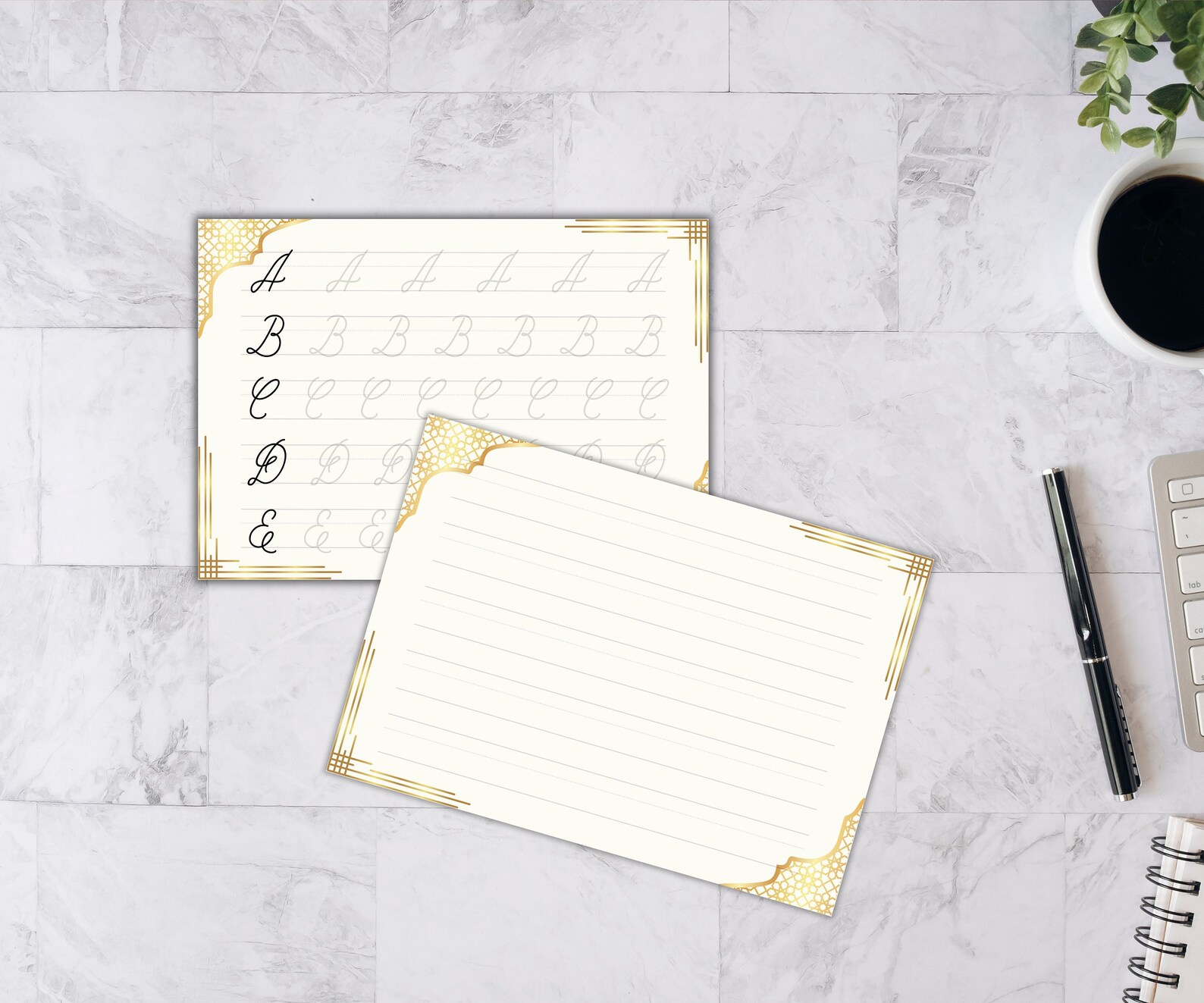 Hand Lettering Practice Set Handwriting Improvement - Etsy