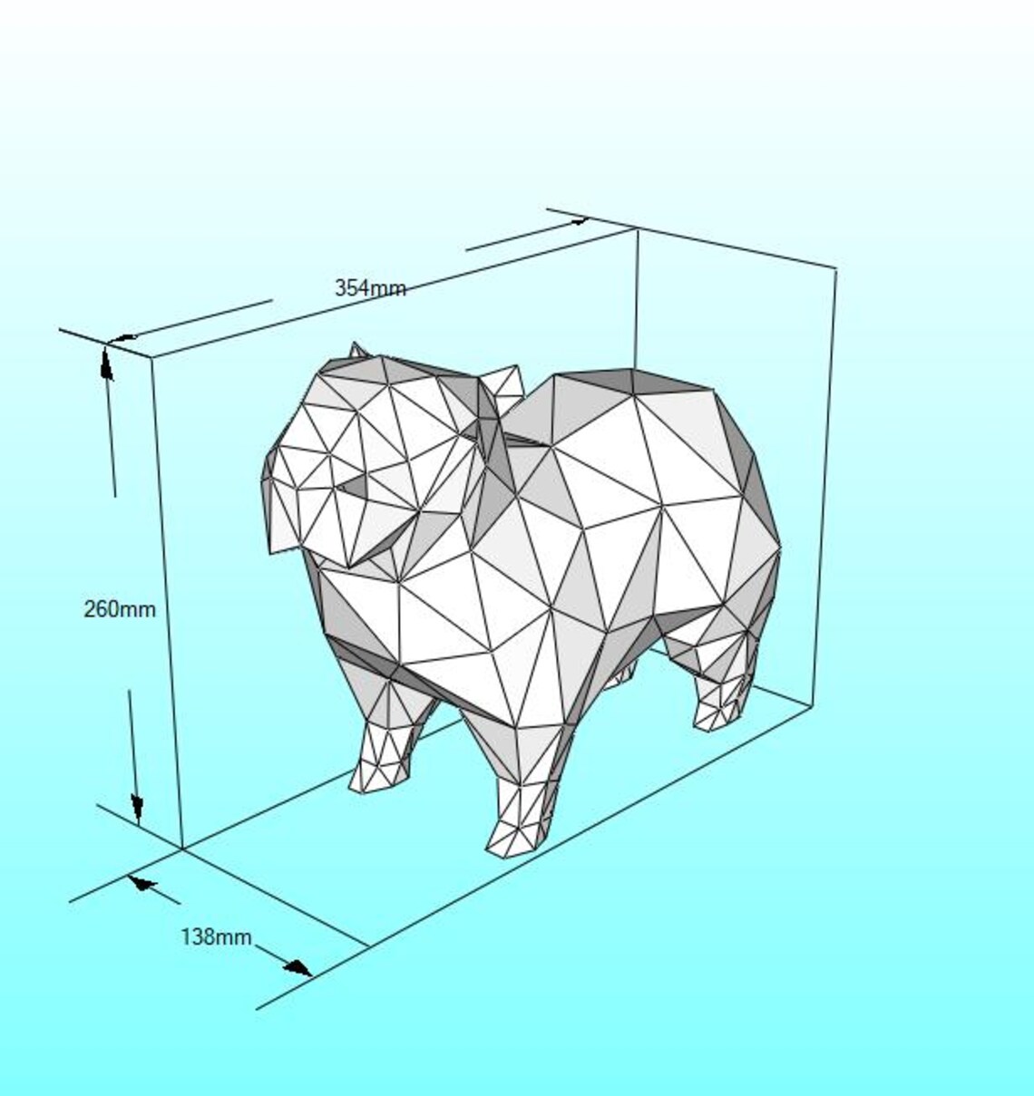 Capybara Model Capybaras Paper Craft Origami PDF Download DIY Low Poly ...