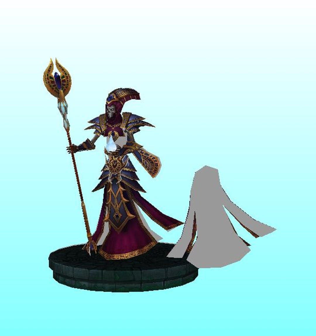Lich Character Hero World of Warcraft WOW Papercraft 3D Model Figure ...