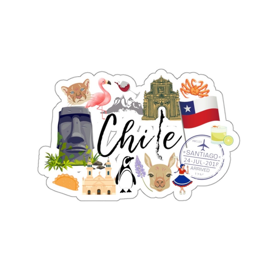 Chile Travel Sticker, Chile Vacation Decal - Etsy