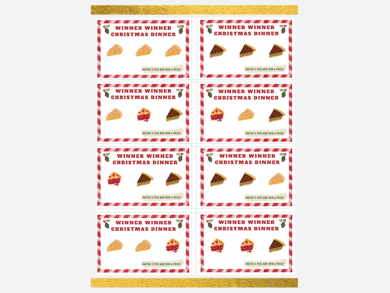 Christmas Scratch Card Template Christmas Scratcher Holiday - Etsy