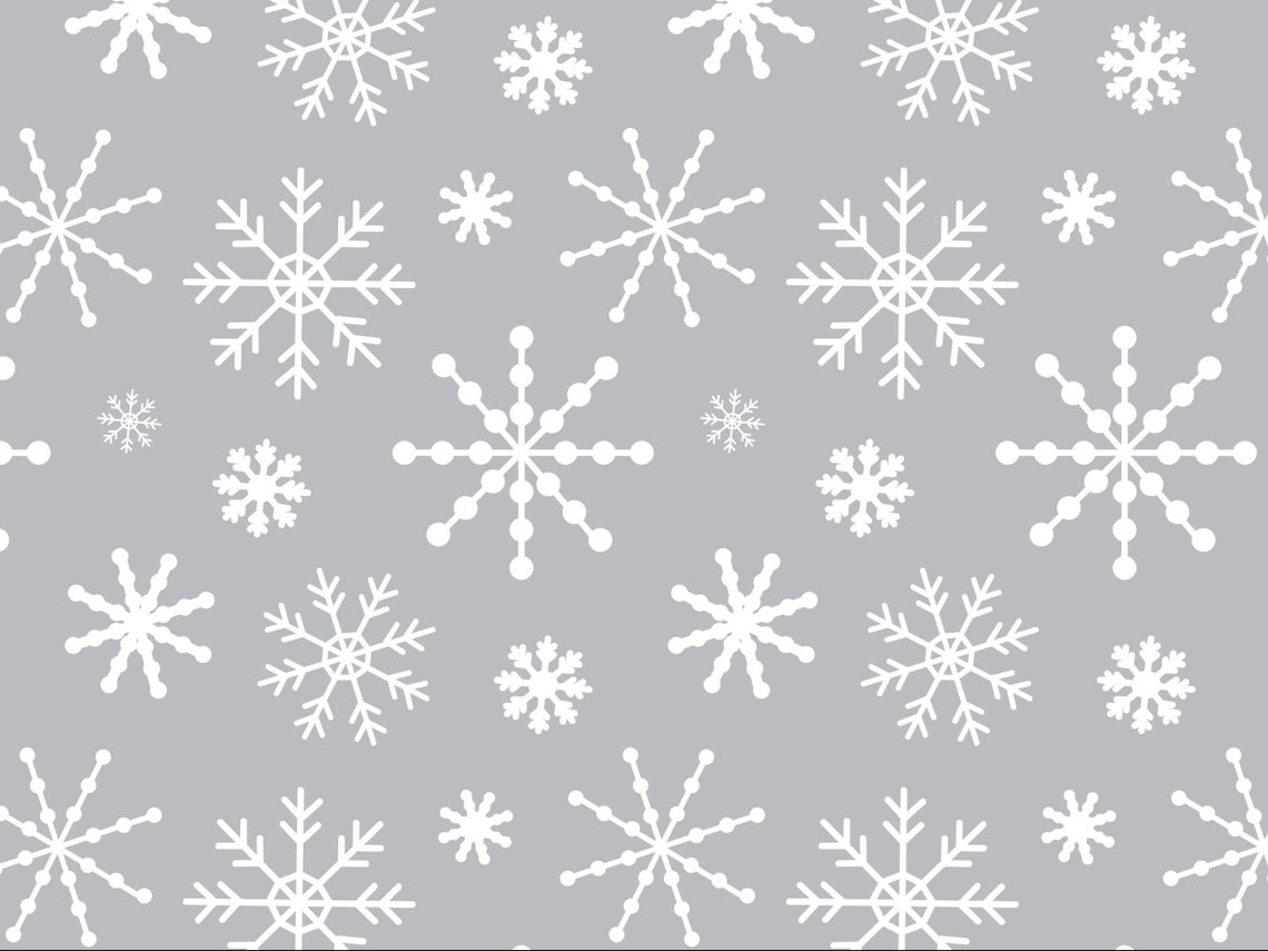 Desktop Wallpaper | Set of 2 | Snowflakes | Winter Background - Etsy