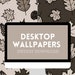 Desktop Wallpaper | Set of 2 | Neutral Leaves | Fall Background - Etsy