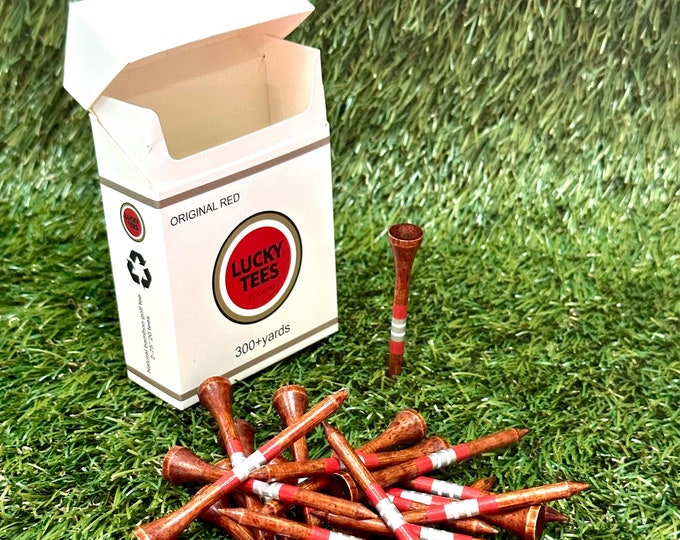 Lucky Tees Bamboo Golf Tees in Cigarette Box 20 Count 2.75inch - Etsy