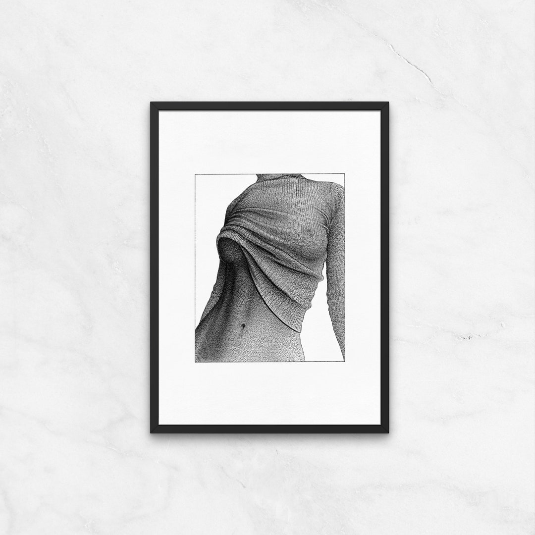 Artistic Female Body, Woman Body Art Print, Woman Body Drawing, Woman ...
