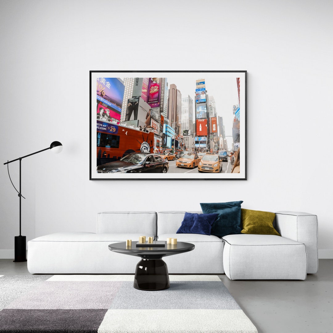 Times Square Digital Print, NYC Manhattan Wall Art, Printable Wall Art ...