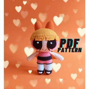 Crochet Pattern: Blossom From Powerpuff Girls, PDF Crochet Doll Pattern ...
