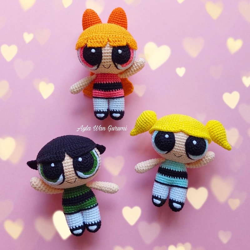 Crocheted Bubbles Powerpuff - Etsy
