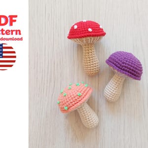 NO SEW Mushroom Plushie Crochet Pattern, Amanita Crochet Pattern ...