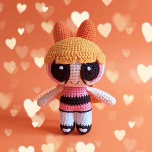 Crochet Pattern: Blossom From Powerpuff Girls, PDF Crochet Doll Pattern ...