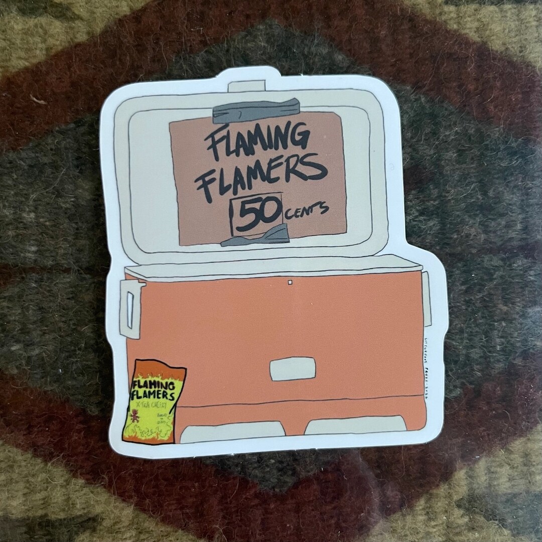 Flaming Flamers Reservation Dogs Sticker - Etsy