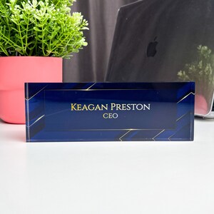 Personalized Gold Gilded Name Plate, Acrylic Best Friend Birthday Gift ...