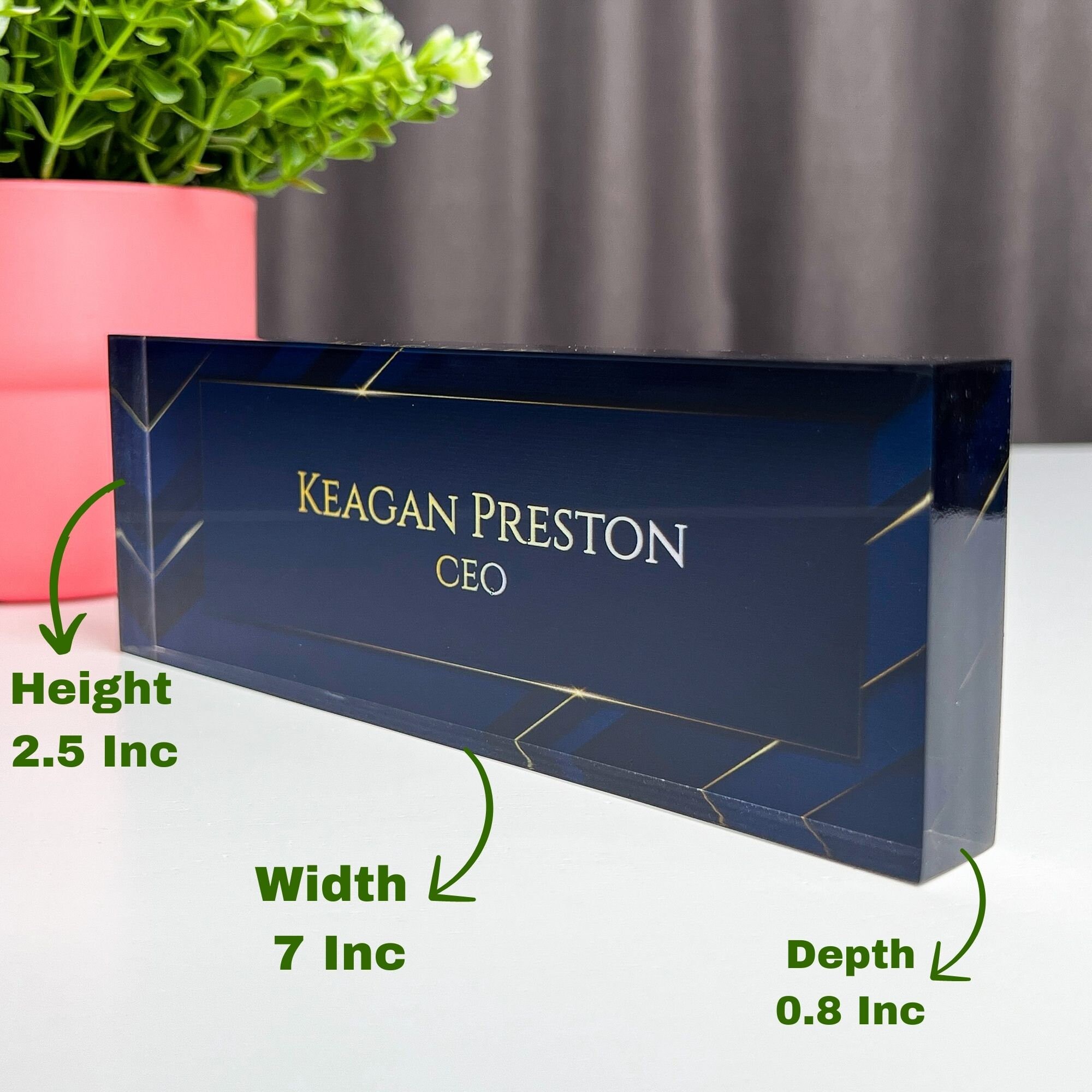 Personalized Gold Gilded Name Plate Acrylic Best Friend - Etsy