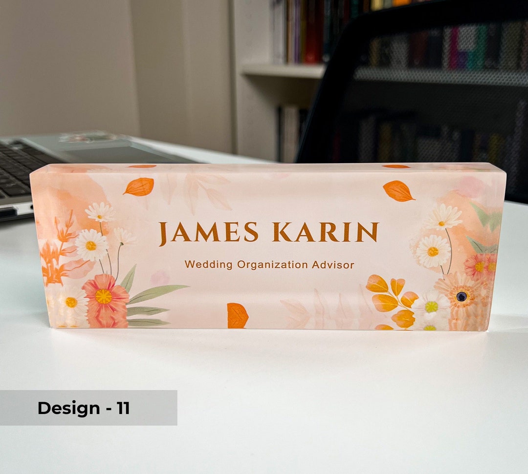 Personalized Name Plate, Custom Office Name Sign, Name Plate for Desk ...
