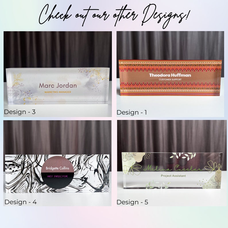 Concrete Name Plate for Desk Personalized Name Plaque - Etsy