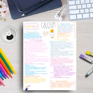 Serum Calcium Lab Value Instant Download Printable Nursing Phlebotomy ...