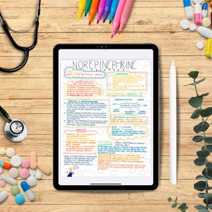 Norepinephrine Levophed Instant Download Printable Nursing Pharmacology ...