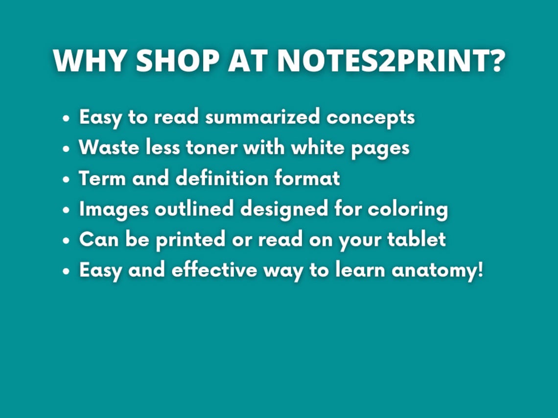 Bones and Muscles Study Guide: Printable Bony Landmarks (PDF) - Etsy