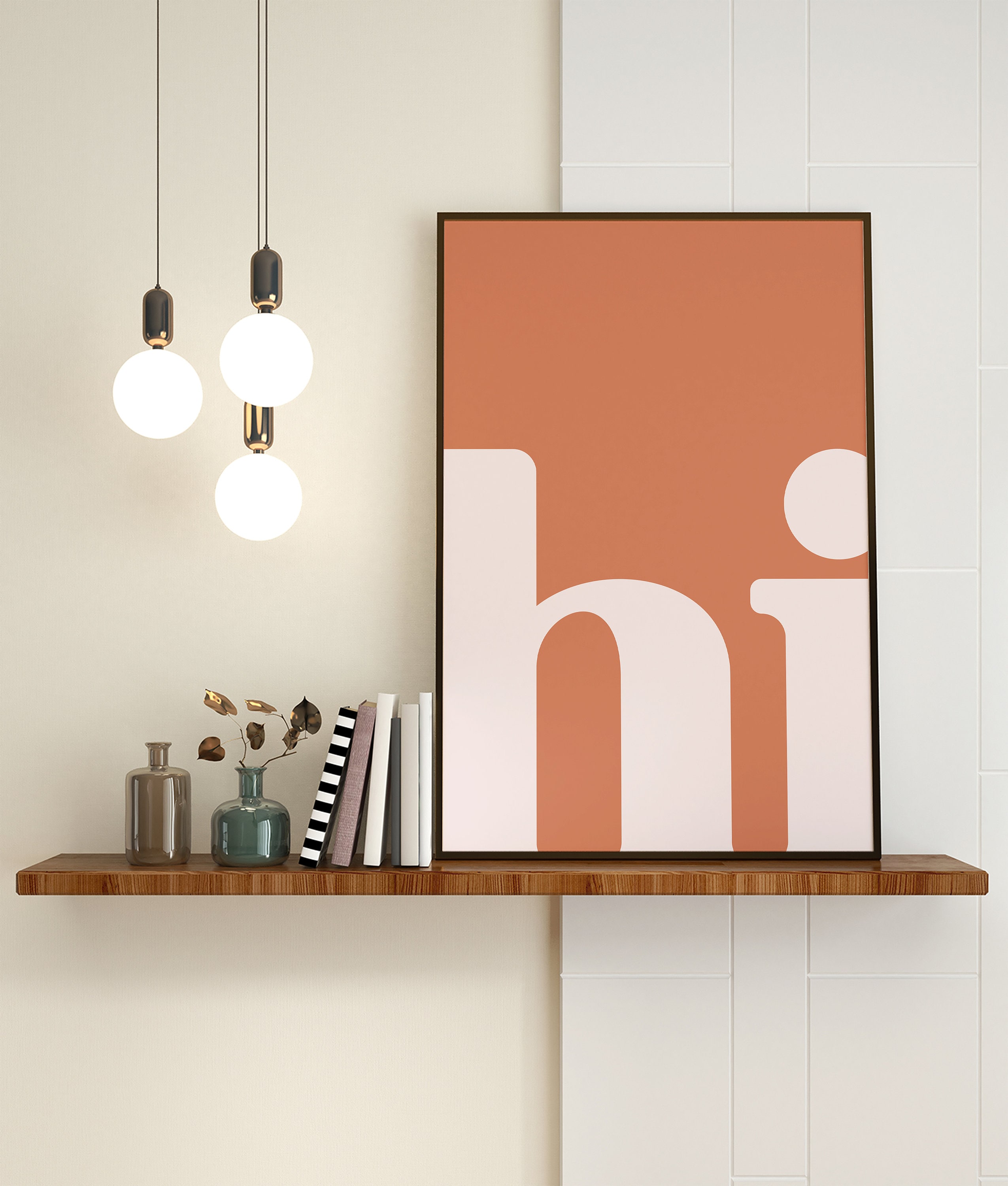 Hi Poster Minimalist Print Modern Home Design Poster Simple - Etsy