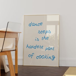 Kitchen Dance Print Quote, This Kitchen is for Dancing, Funny Kitchen ...