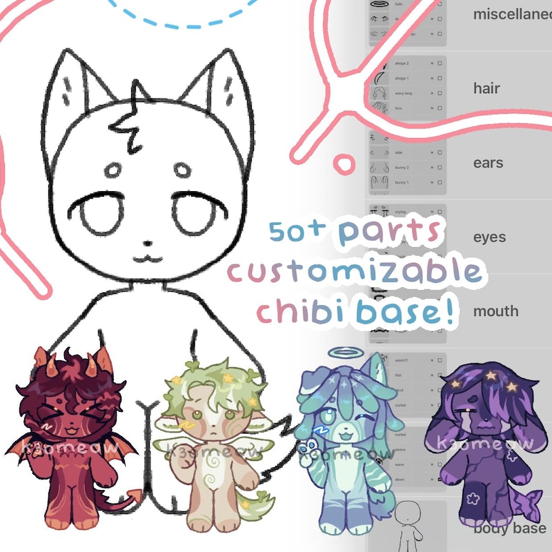 Chibi Base - Etsy