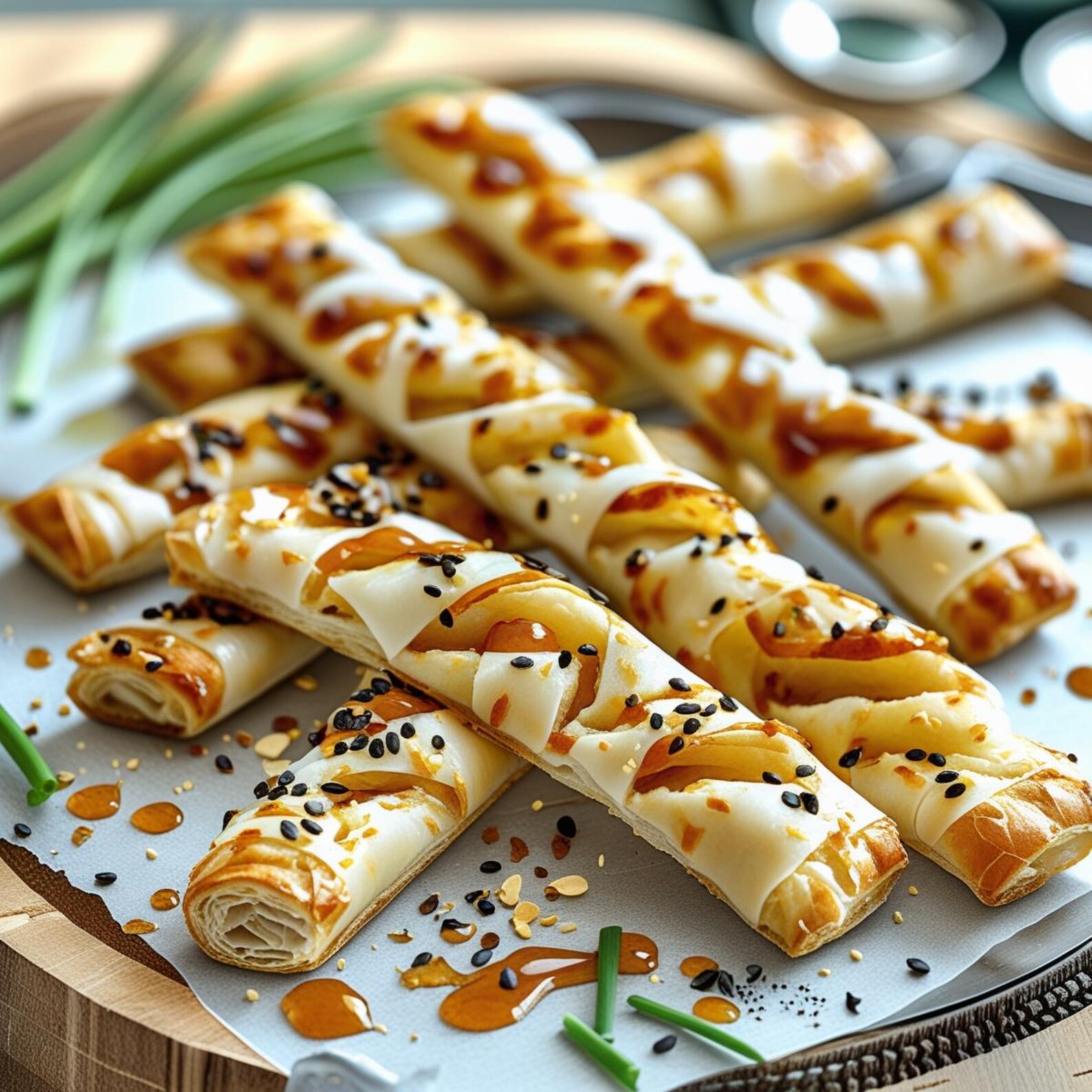 Sweet Chili Puff Pastry Breadsticks Recipe - Etsy
