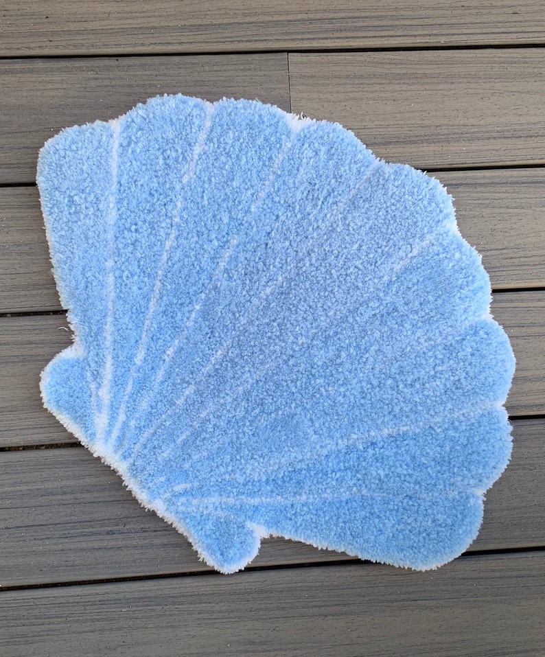 Tufted Seashell Rug Hand Tufted Rug Homemade Home Decor Rug - Etsy