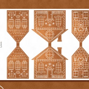 Gingerbread House Holiday Garland | Printable Christmas Garland ...