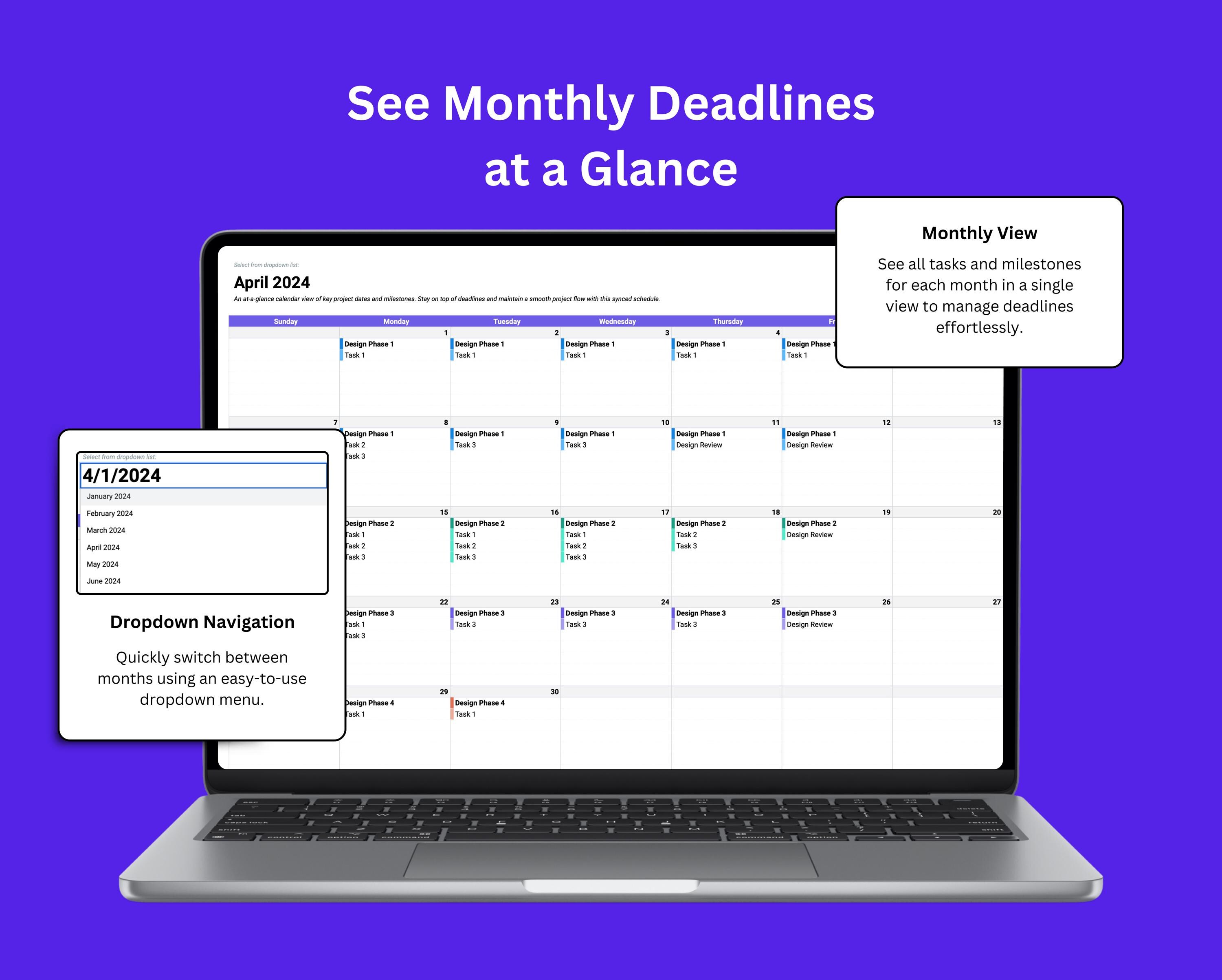 Construction Project Tracker | Project Management Excel Google Sheets ...